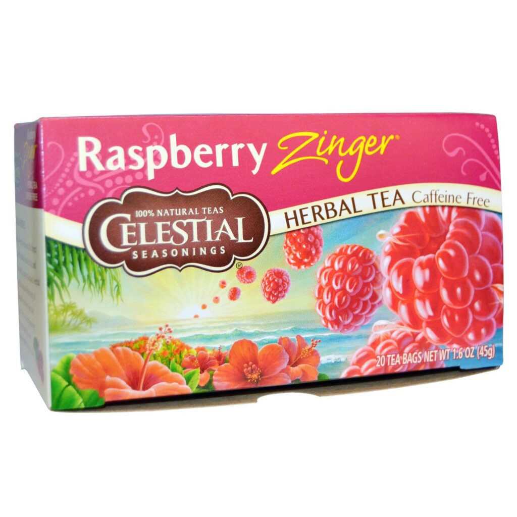 Celestial Seasonings Herbal Tea – Raspberry Zinger – 20 Bags ...