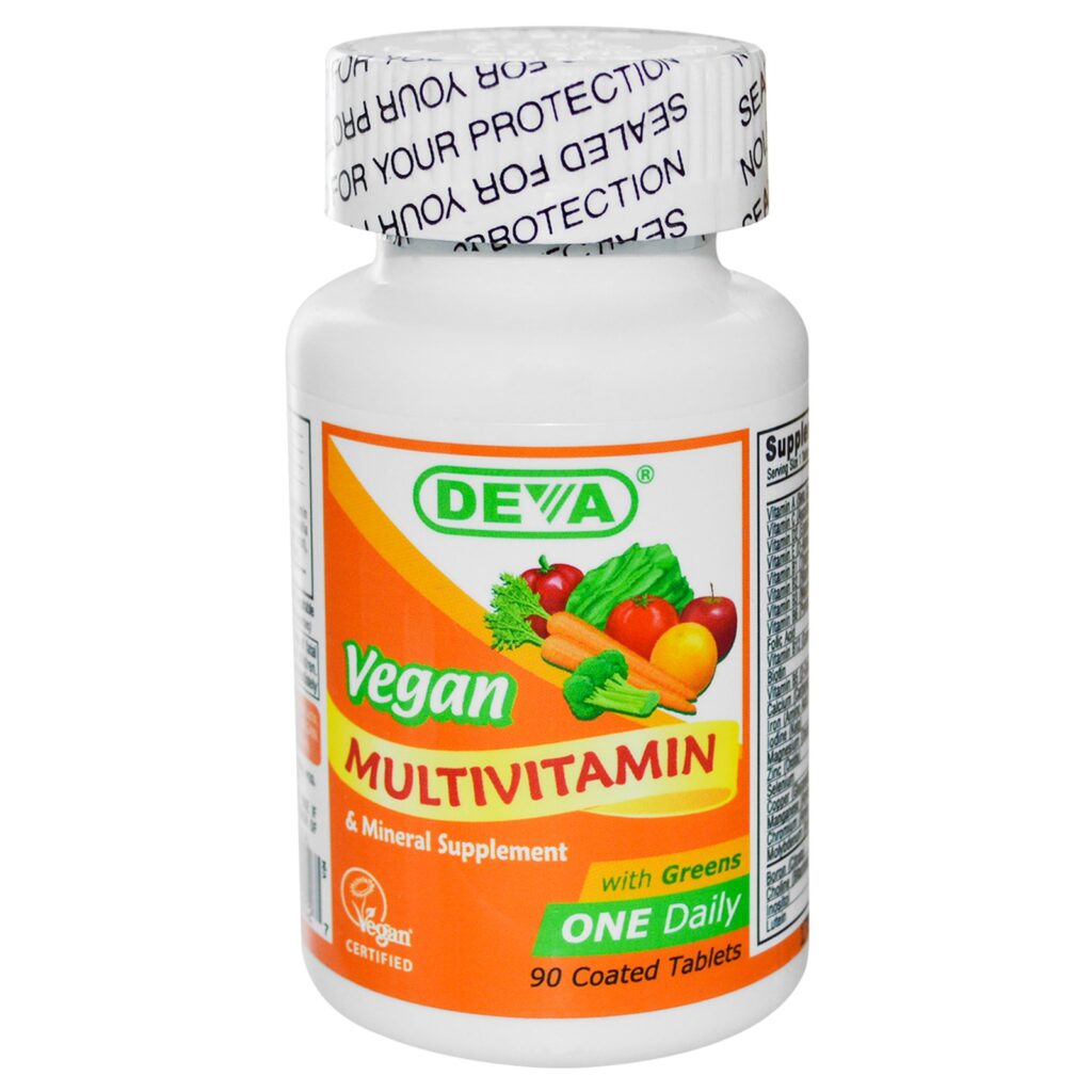Deva Vegan Multivitamin and Mineral Supplement – 90 Coated Tablets ...